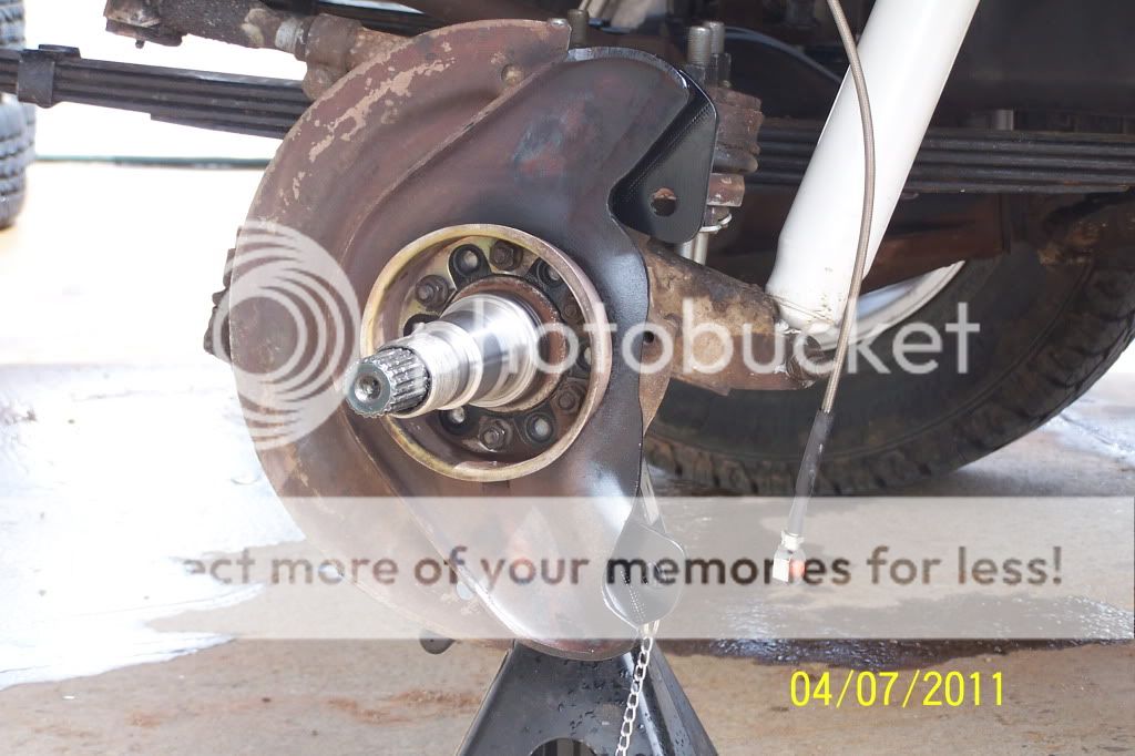 14" front disk conversion | Pirate 4x4